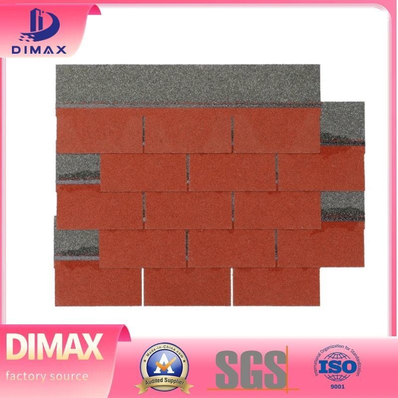Colored Fiberglass Asphalt Shingles Stone Coated Composite Type Roofing ...