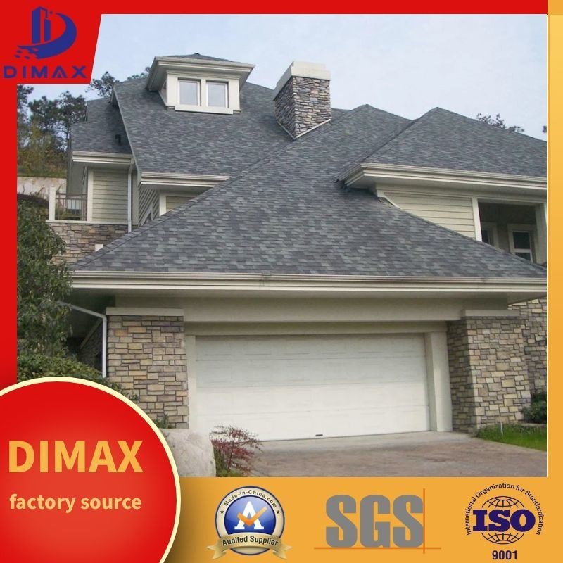 Colored Fiberglass Asphalt Shingles Stone Coated Composite Type Roofing ...
