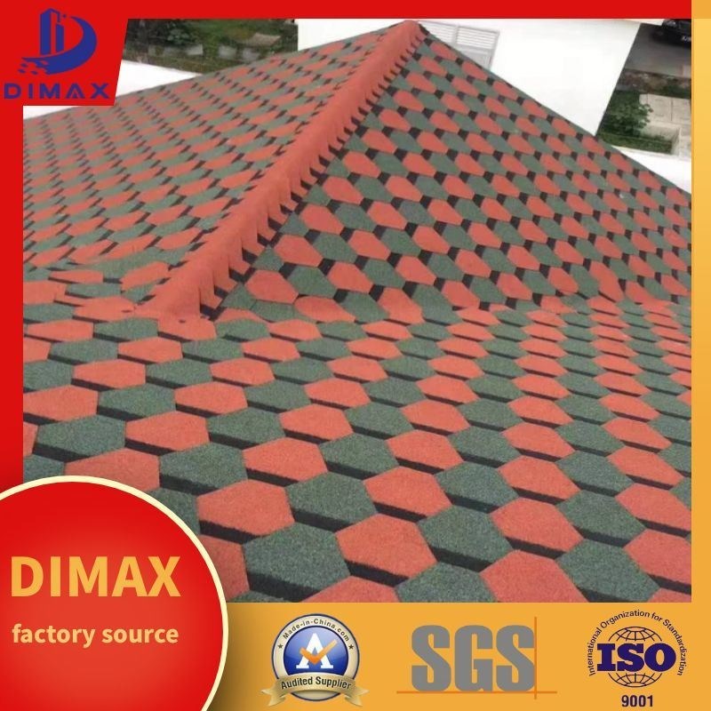 Waterproof&Fire-resistant Colored Fiberglass Asphalt Shingles Luxury ...